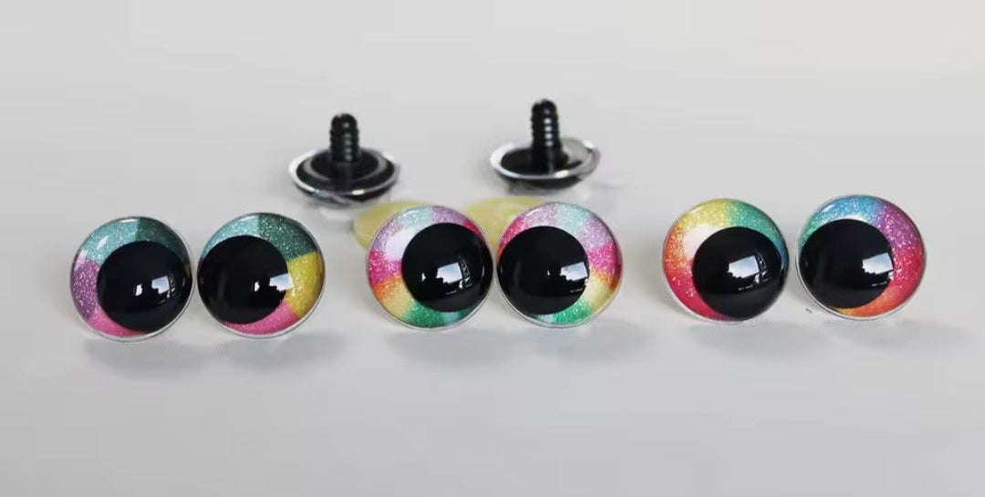 Rainbow Safety Eyes – Knotty Girl Yarn, LLC